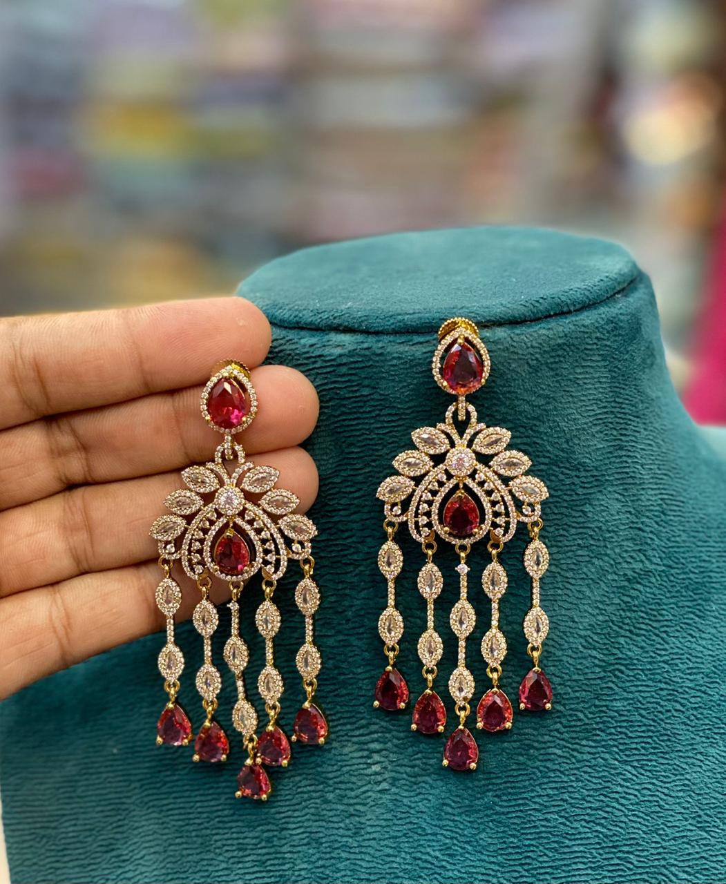 Danglers and Drops Fashion Jewellery | Urvaa | One Gram Gold Danglers ...