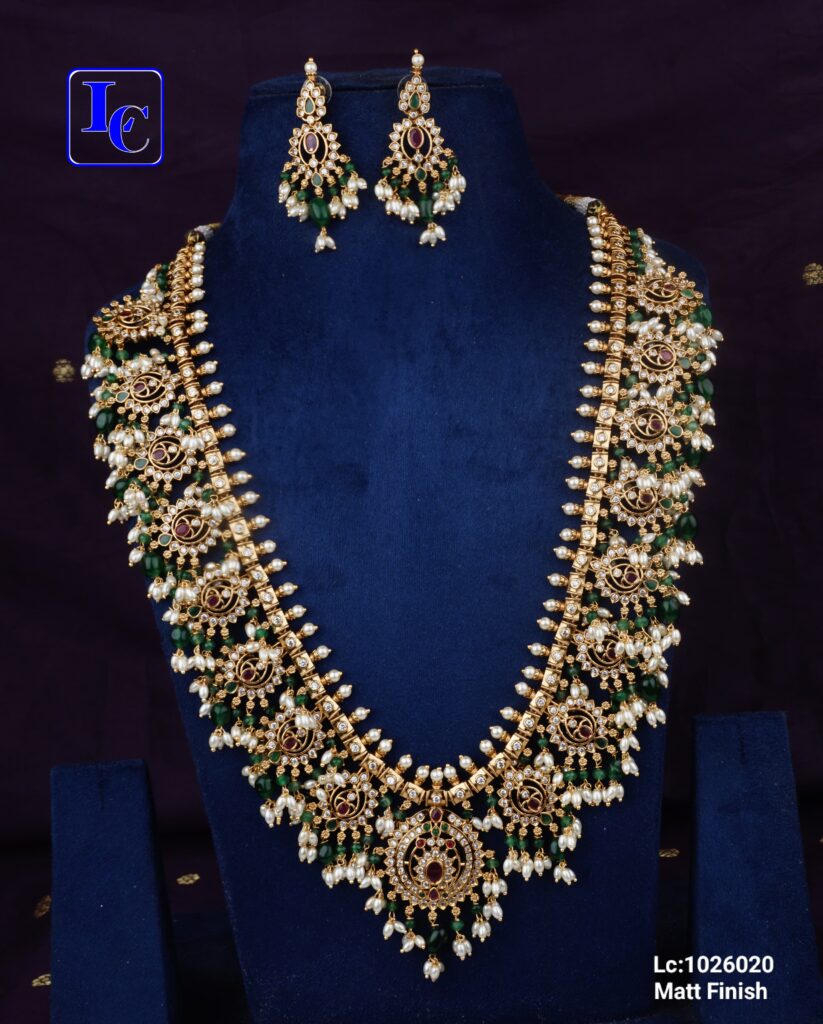 Guttapusalu Long Haram | Urvaa | One Gram Gold Guttapusalu Long Haram ...