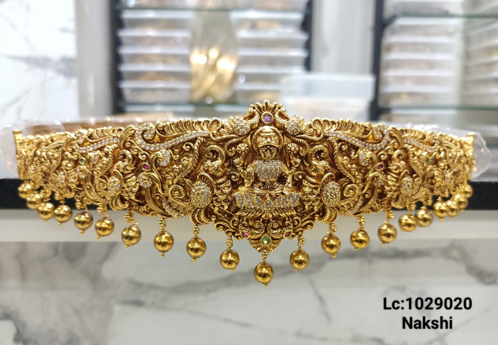 Beautiful Gold Plated Lakshmi Design Vaddanam | Urvaa | One Gram Gold ...