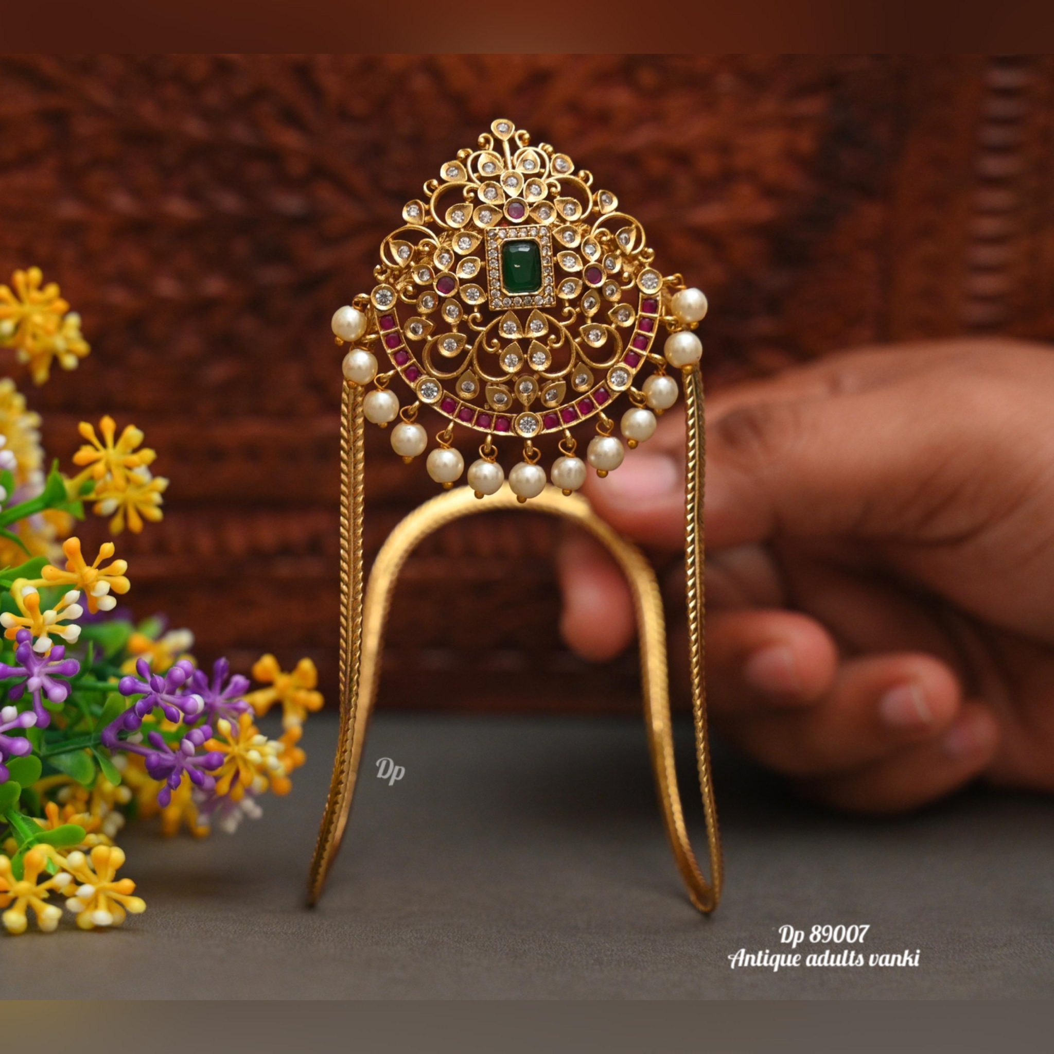 CZ Vanki for Adults | Urvaa | One Gram Gold CZ Vanki for Adults Jewellery