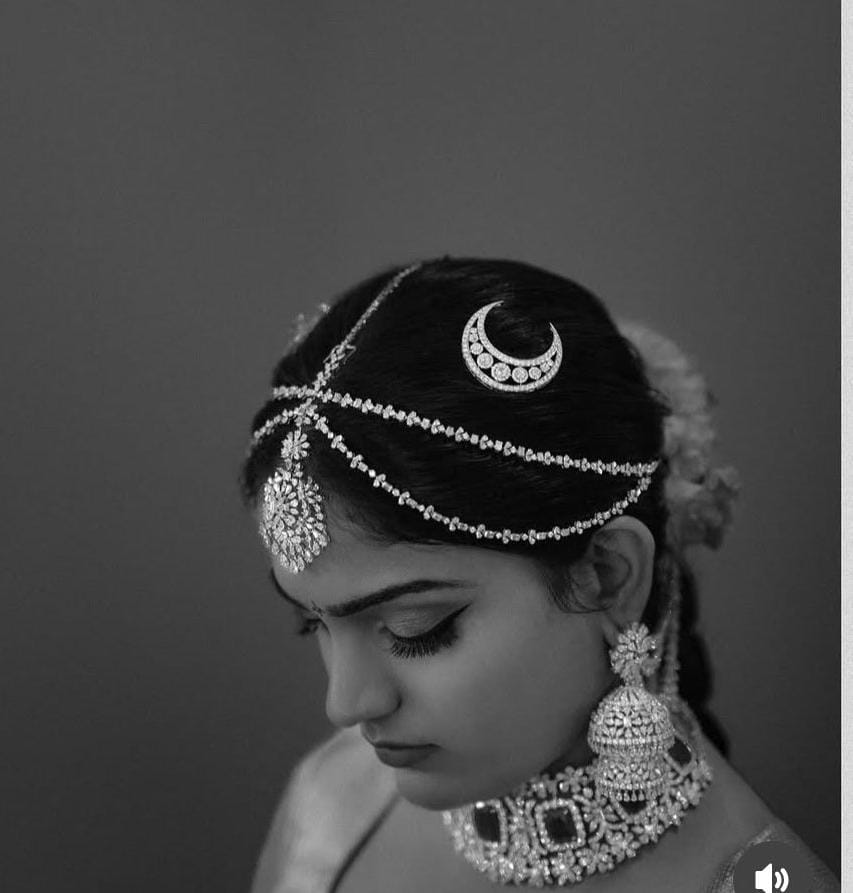 Diamond Maang Tika | Urvaa | One Gram Gold Diamond Maang Tika Jewellery